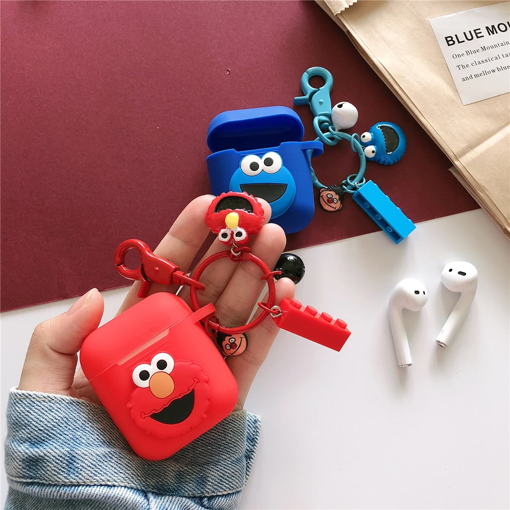 Cartoon Sesame Street ELMO Cute Earphone Case for Apple Wireless ...