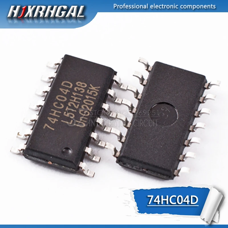 10pcs 74hc04d Sop14 74hc04 Sop Sn74hc04dr Smd 7404 - Integrated ...