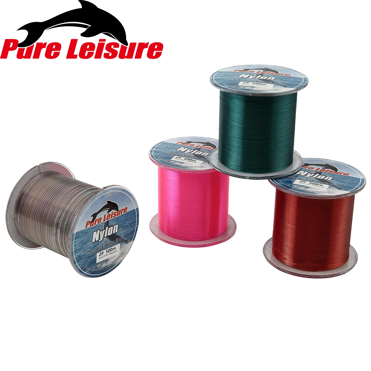 PureLeisure 500m Nylon Fishing Line 500m Filo Trecciato Pesca 4.4 28 ...