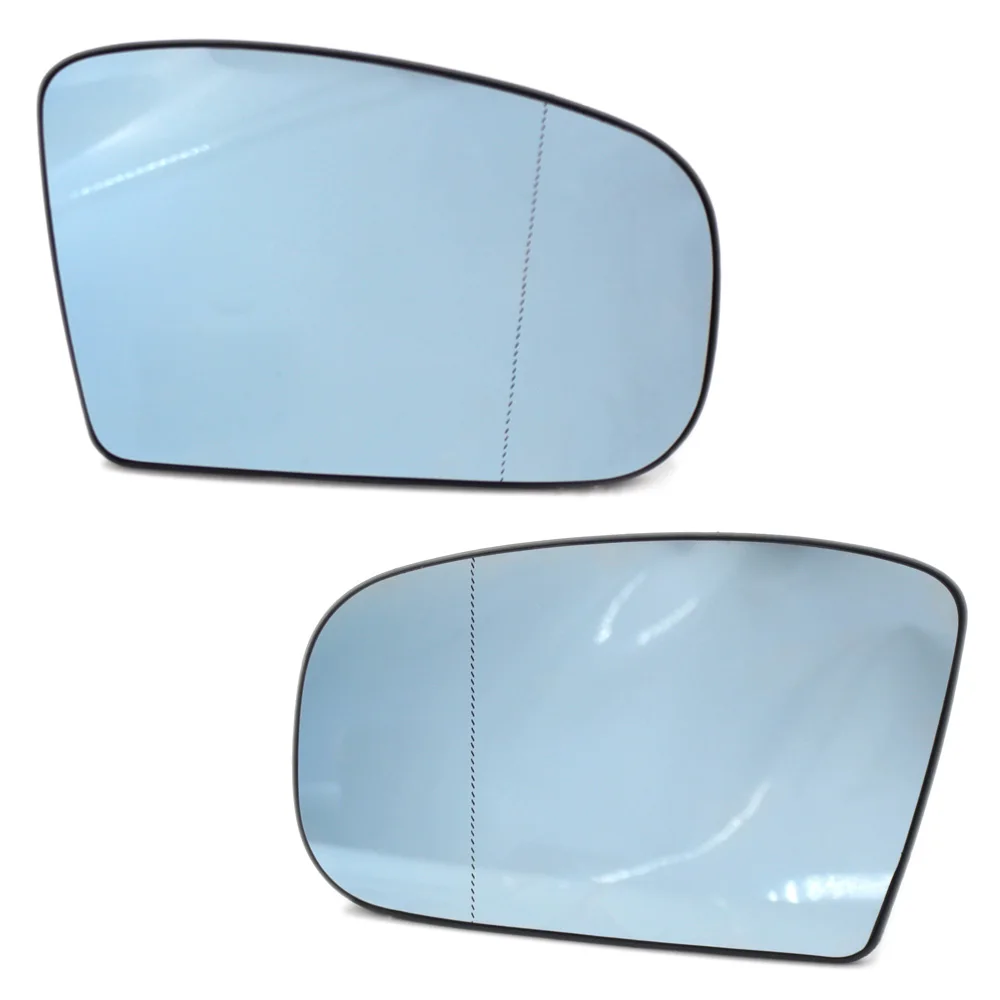 2Pcs-Side-Wing-Blue-Mirror-Glass-Wide-Angle-Heated-for-Mercedes-Benz ...