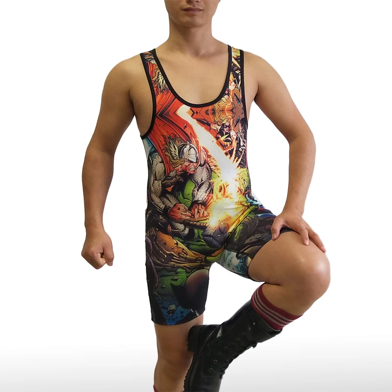 The Incredible Fighting Hulk Wrestling Singlet Wear Uniform ...