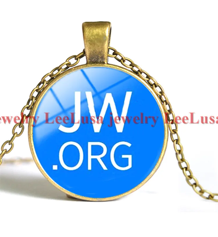Chegada nova JW org pingente Pingente Colar de Vidro Da Foto Cabochão ...