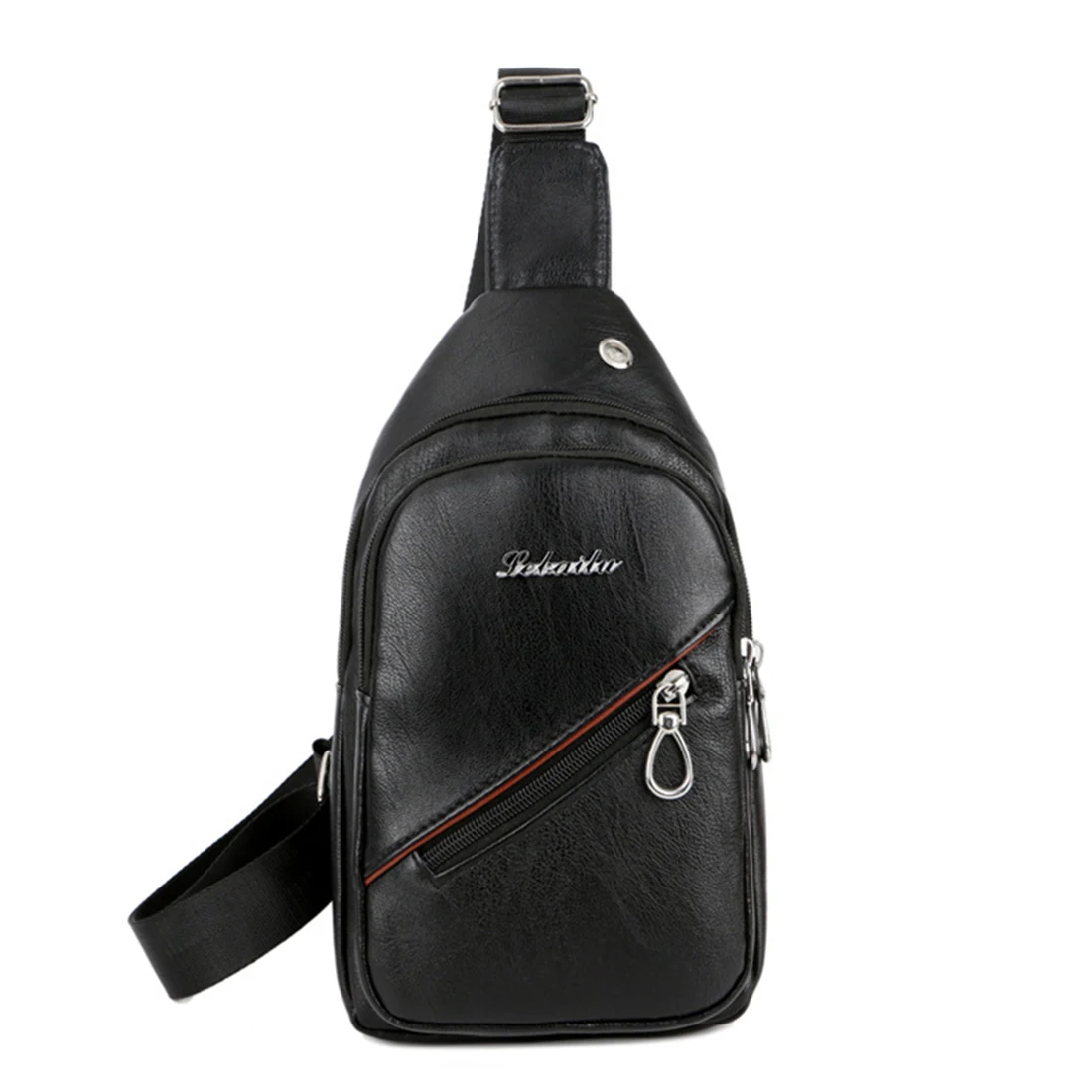 2017 New Fashion PU Leather Crossbody Bags for Men Messenger Chest Bag ...