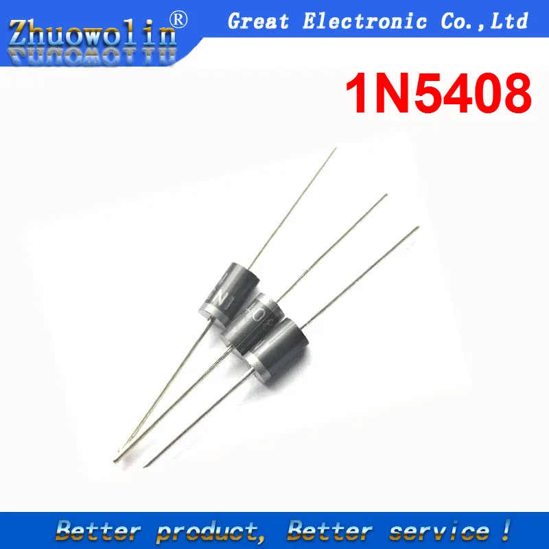 100 unids/lote IN5408 1N5408 3A 1000 V do 27 diodo rectificador ...
