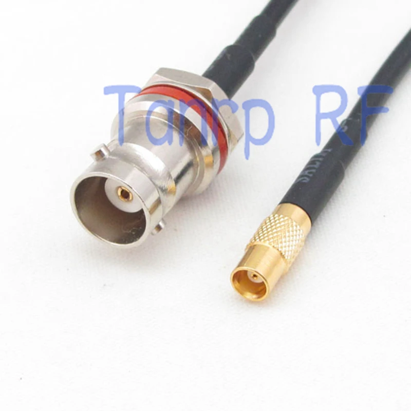 6in MCX female jack to mini BNC female with nut bulkhead RF adapter 15CM Pigtail coaxial jumper ...
