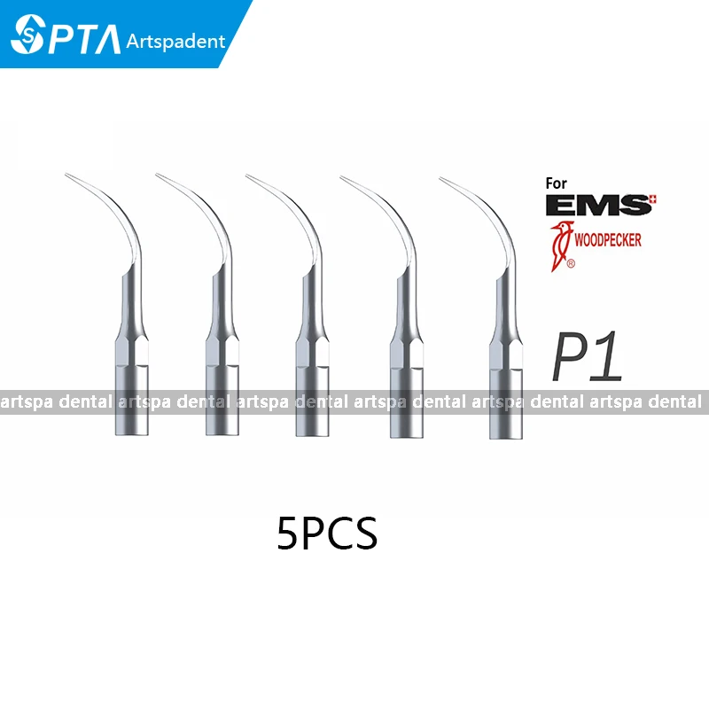 5Pieces P1 Dental Piezo Ultrasonic Scaler Tips compatible EMS Type ...