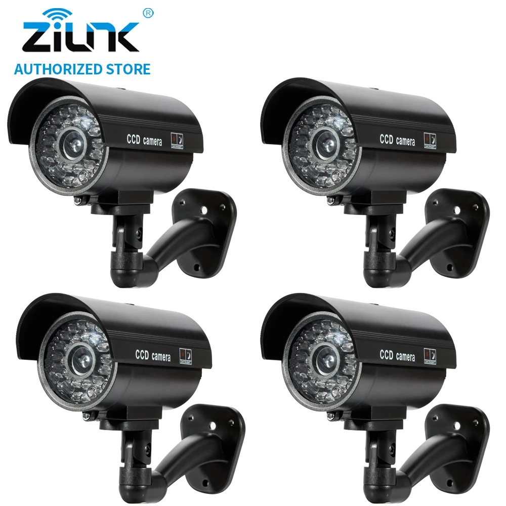 Dummy Fake 4pcs Bullet Camera Outdoor Indoor Security CCTV Surveillance ...