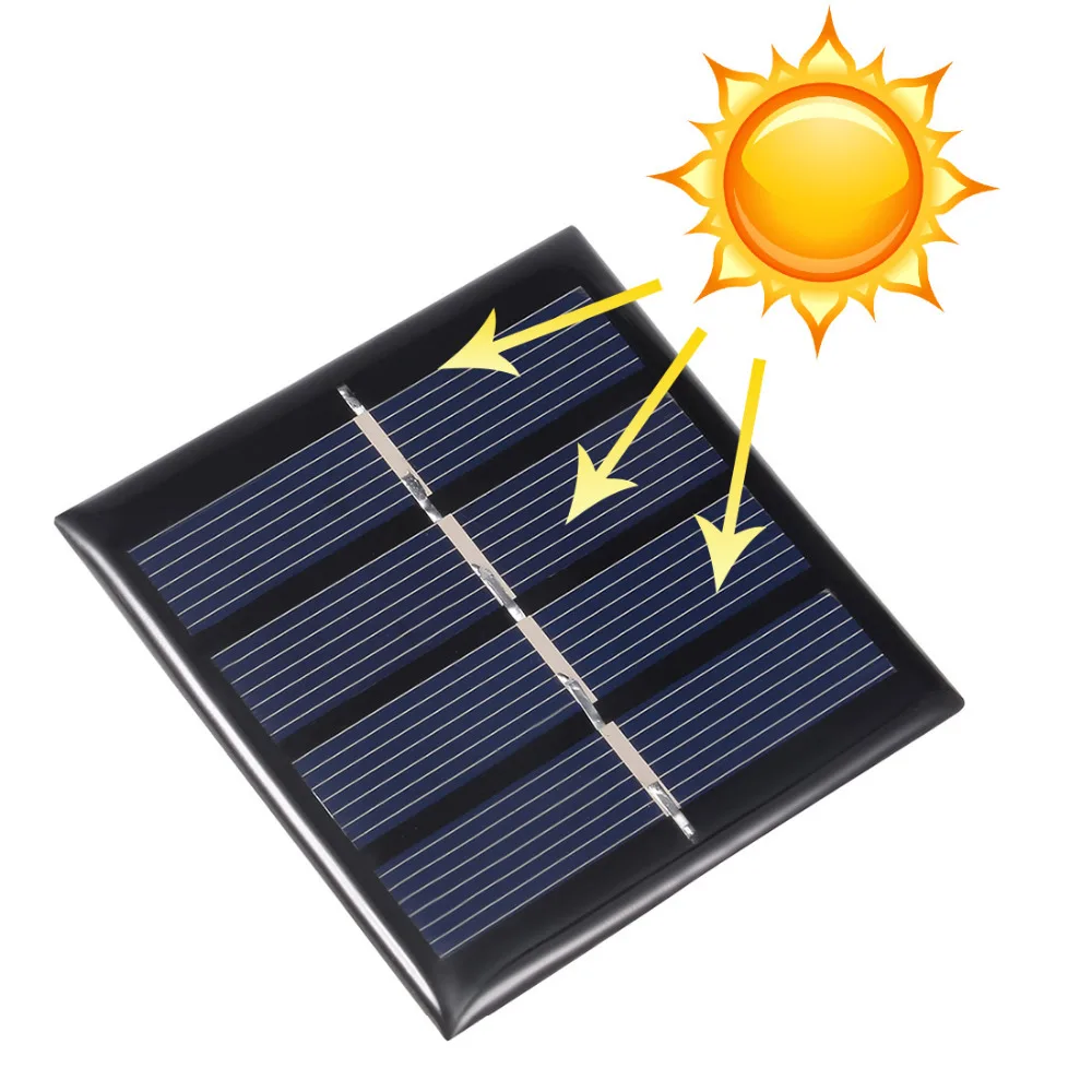 Uxcell 3pcs 2v 60ma 012w Polycrystallinesilicon Solar Panel Poly Mini Solar Cell Panel Module
