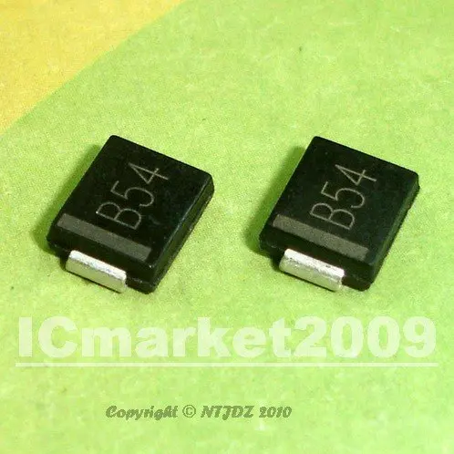 20 개 b54 1N5825 IN5825 do 214ab smc smd 5 amp 쇼트 키 정류기 다이오드|schottky ...