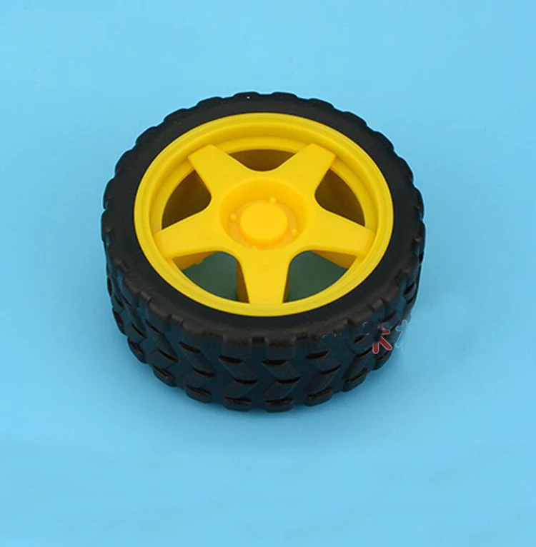 4pcs/lot 65mm Rubber Wheels for TT Speed Reduce Motor Tires RC Cars DIY ...