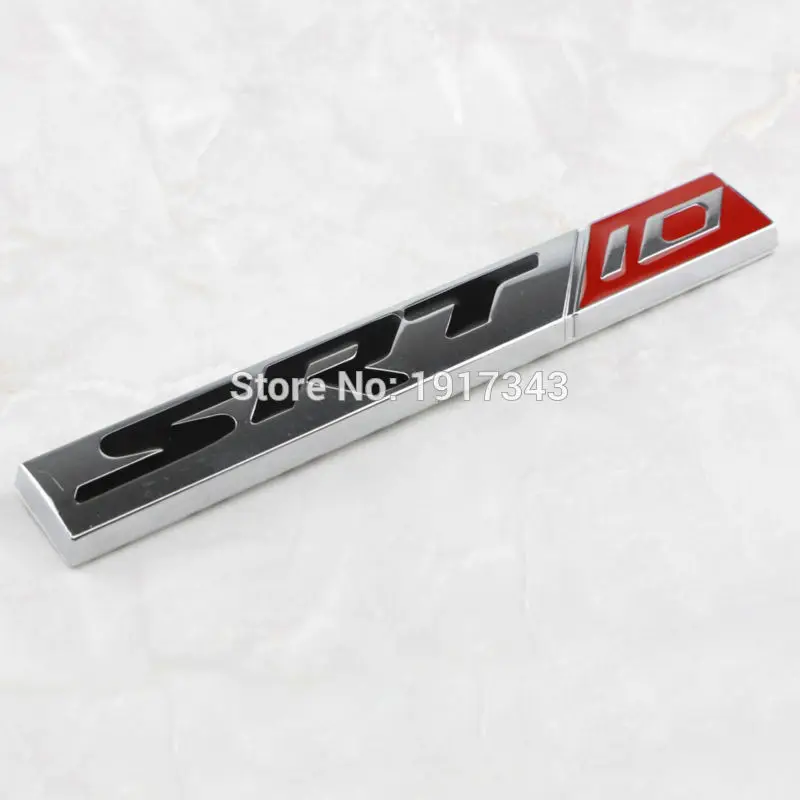 High Quality Front Door Srt 10 Badge Emblem Sticker Nameplate For 2006 ...