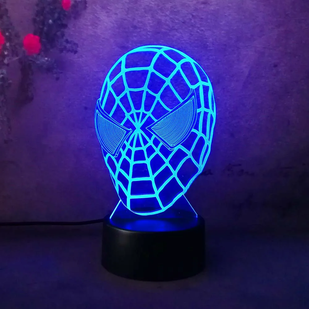 Free Shipping New Gift cool figure 3D Spiderman Nightlights Home Decor ...