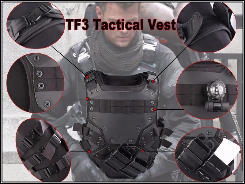 La chasse Tactique Airsoft CS De Tmc Cosplay TF3 Gilet multi Couleurs тактический жилет cs ...