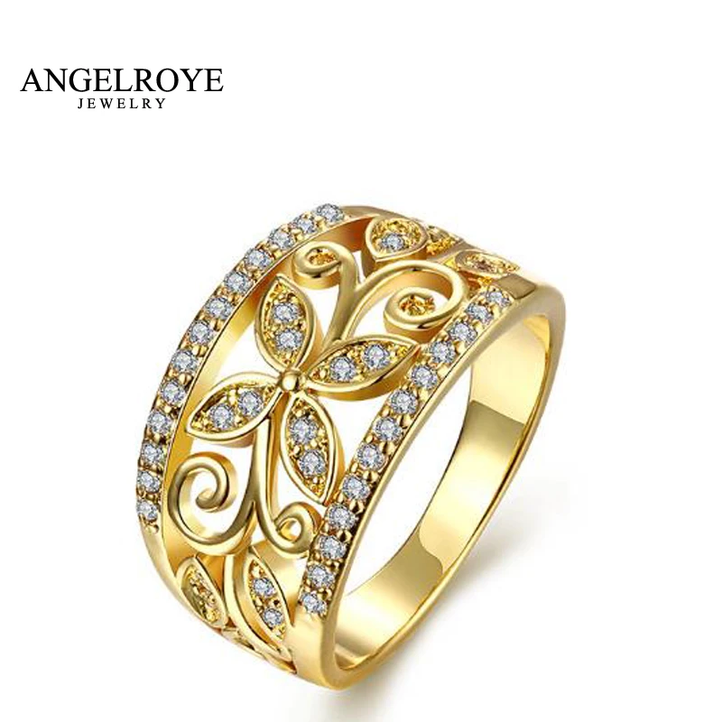 Anel cobre cubic zirconia anillos aneis Partido de moda bague ...