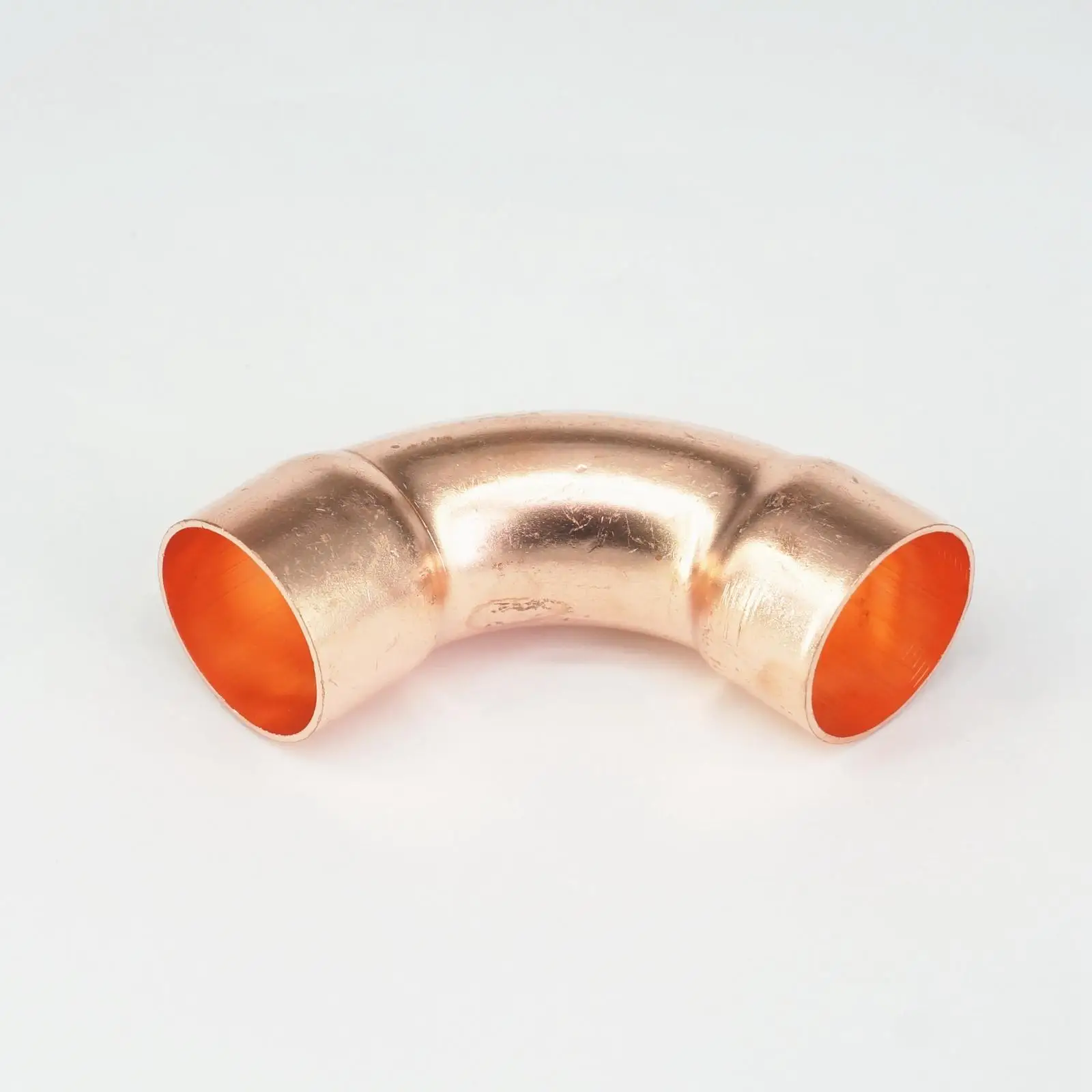 25x1.0mm 90 Degree Elbow Copper End Feed Lond Radius Pipe Fitting ...