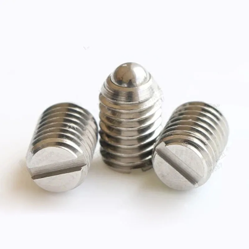2PCS Slotted Wave Bead Stainless steel Positioning Beads Screw Plunger ...