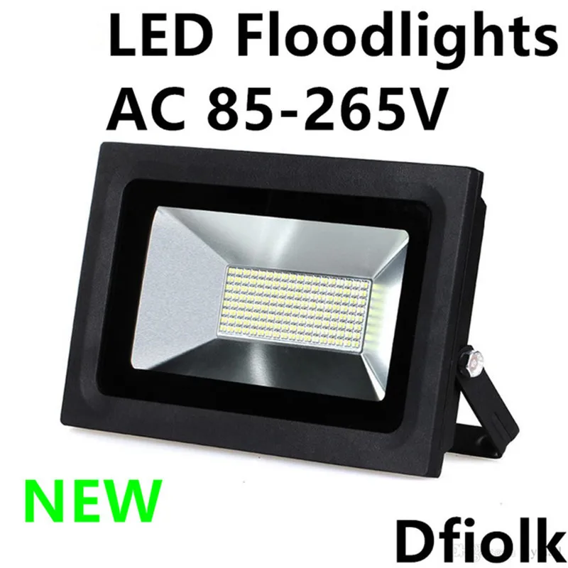 Holofote led à prova d'água, 15w, 30w, 60w e 100w, 85 220v, para ...