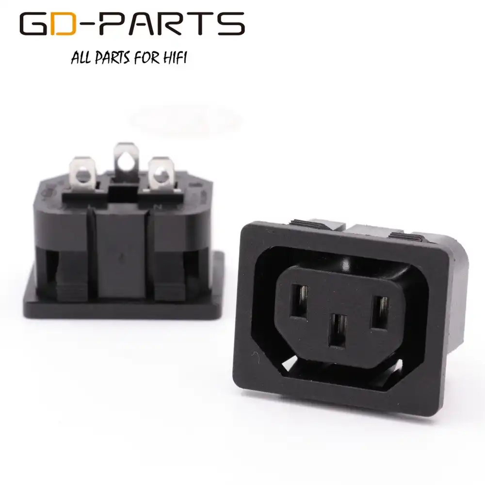 GD PARTS PCB Mount AC Power Plug IEC320 C14 Mains AC Power Socket ...