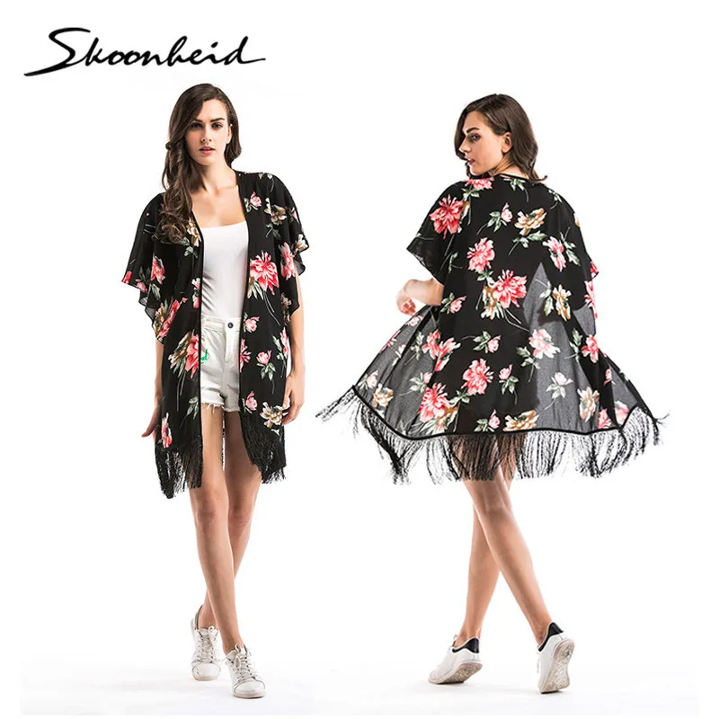 Women Beach Tassel Ladies Sexy Swimsuit Bathing Suit Cover Ups Cape