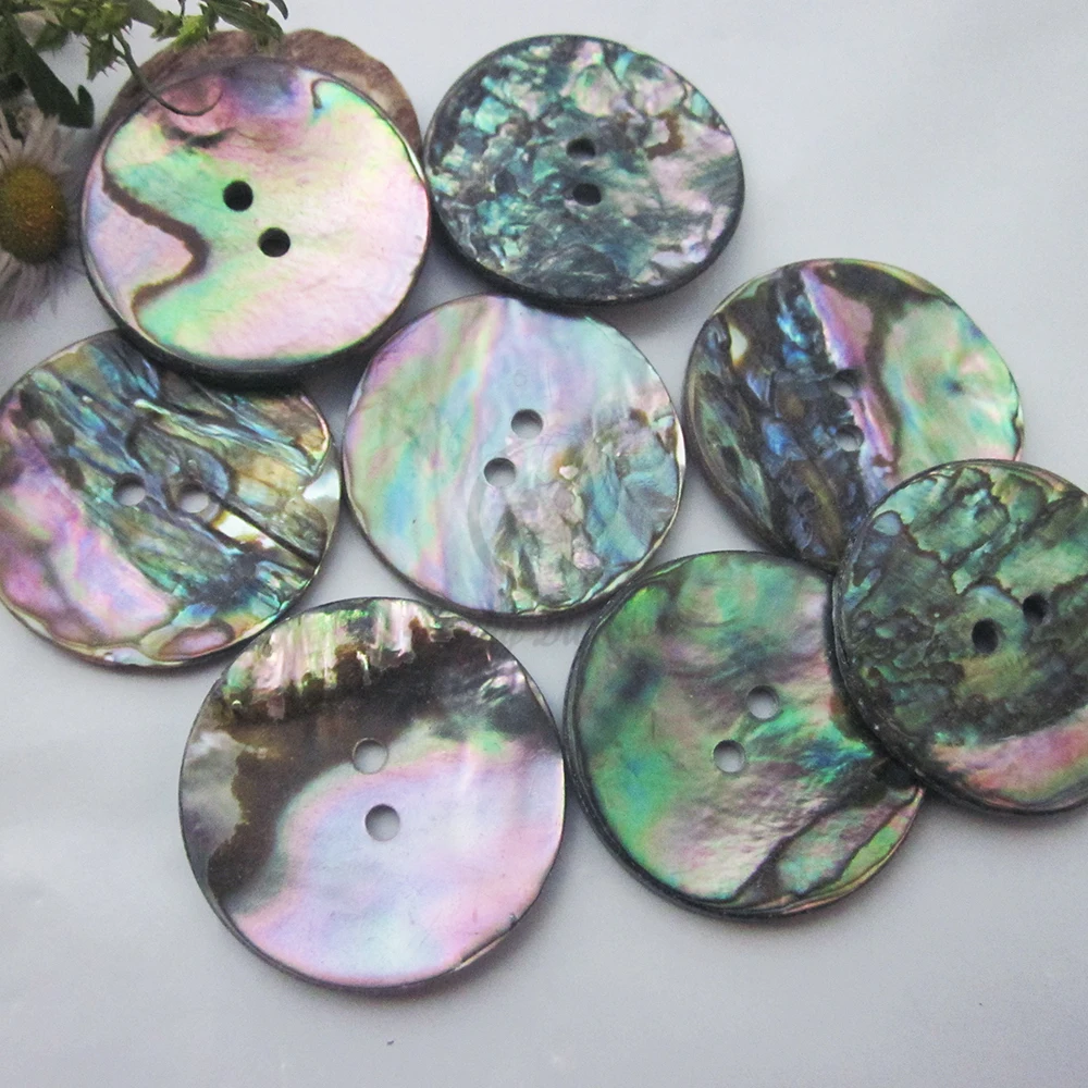 Natural-shell-coat-buttons-50pcs-28mm-44L-large-abalone-shell-buttons ...