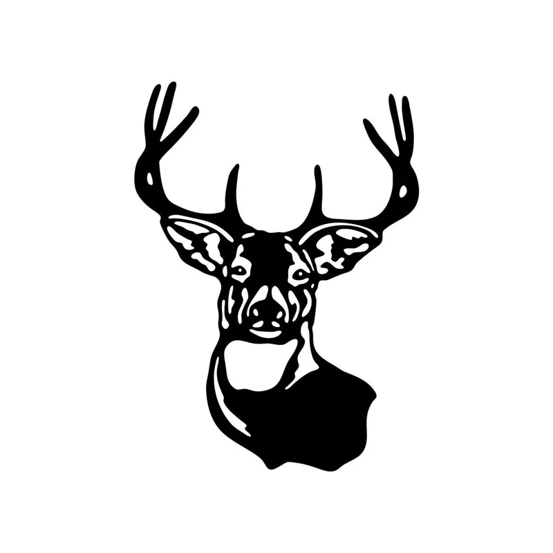 10-3-14CM-Vivid-Deer-Head-Vinyl-Hunter-Decal-Car-Stickers-Funny ...