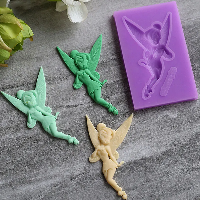 Silicone Mold Vintage Silicone Little Fairy Shaped Cupcake Fondant Cake ...
