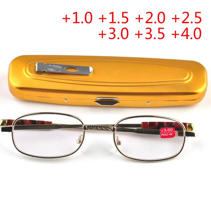 New Reading Glasses High Grade Film Optical Lens Glasses Reading Eyewear Metal Frame Eyeglasses