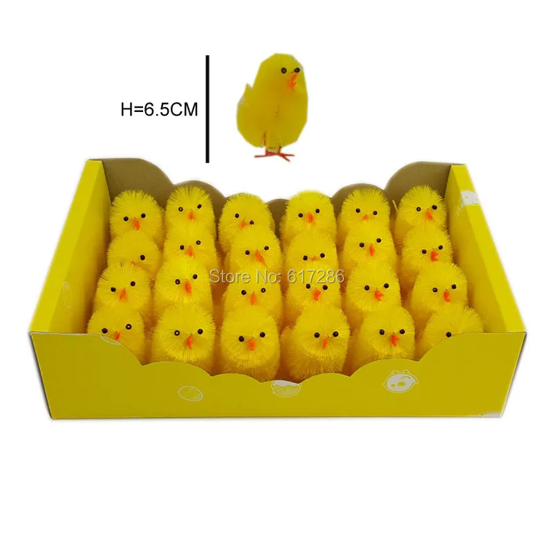 Easter chicken Easter chick Pack of 6 Sets Big Easter Chenille Chicks ...
