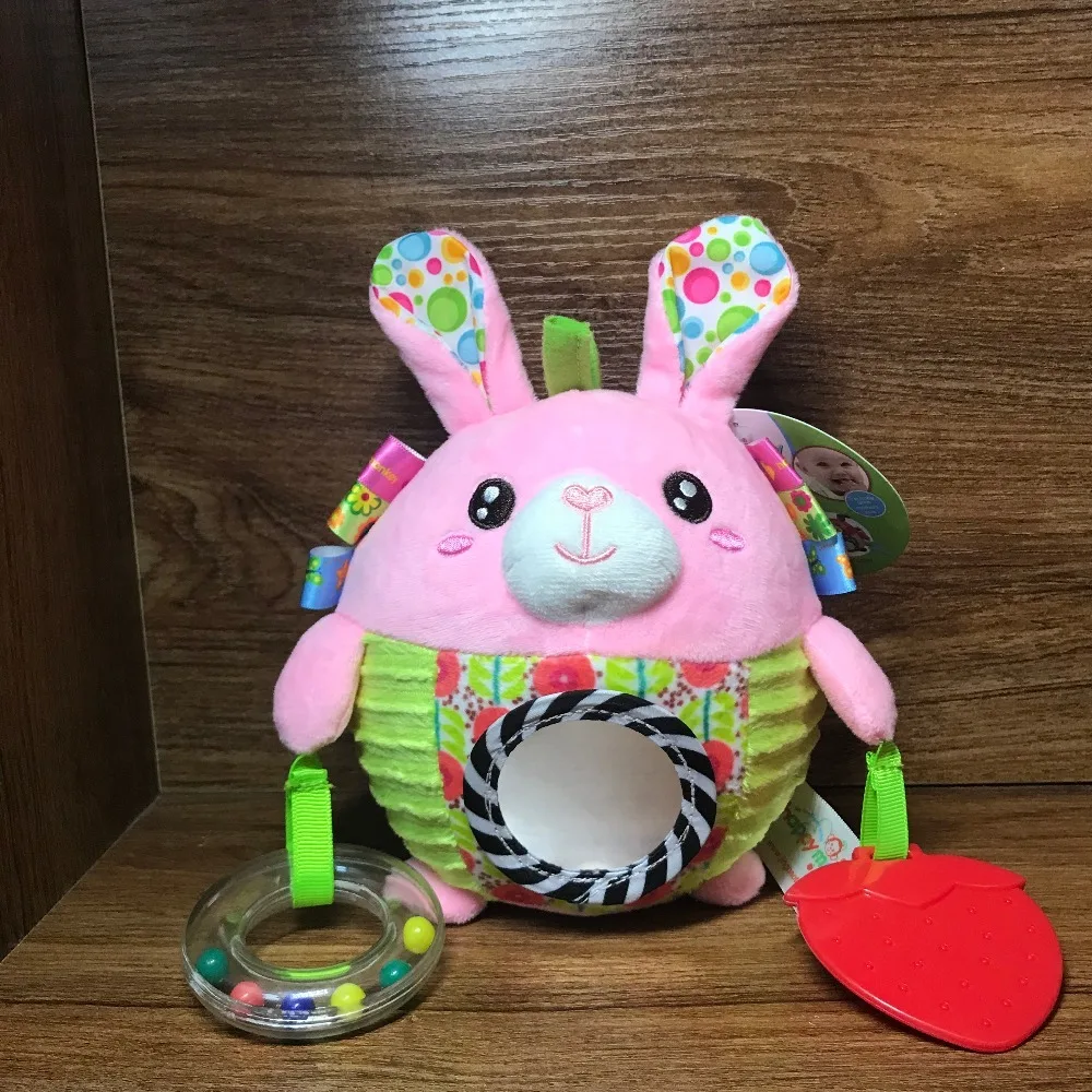 JB-2018-Happy-Monkey-Baby-Plush-Cute-Animal-Gutta-Rattle-Safety-Mirror ...