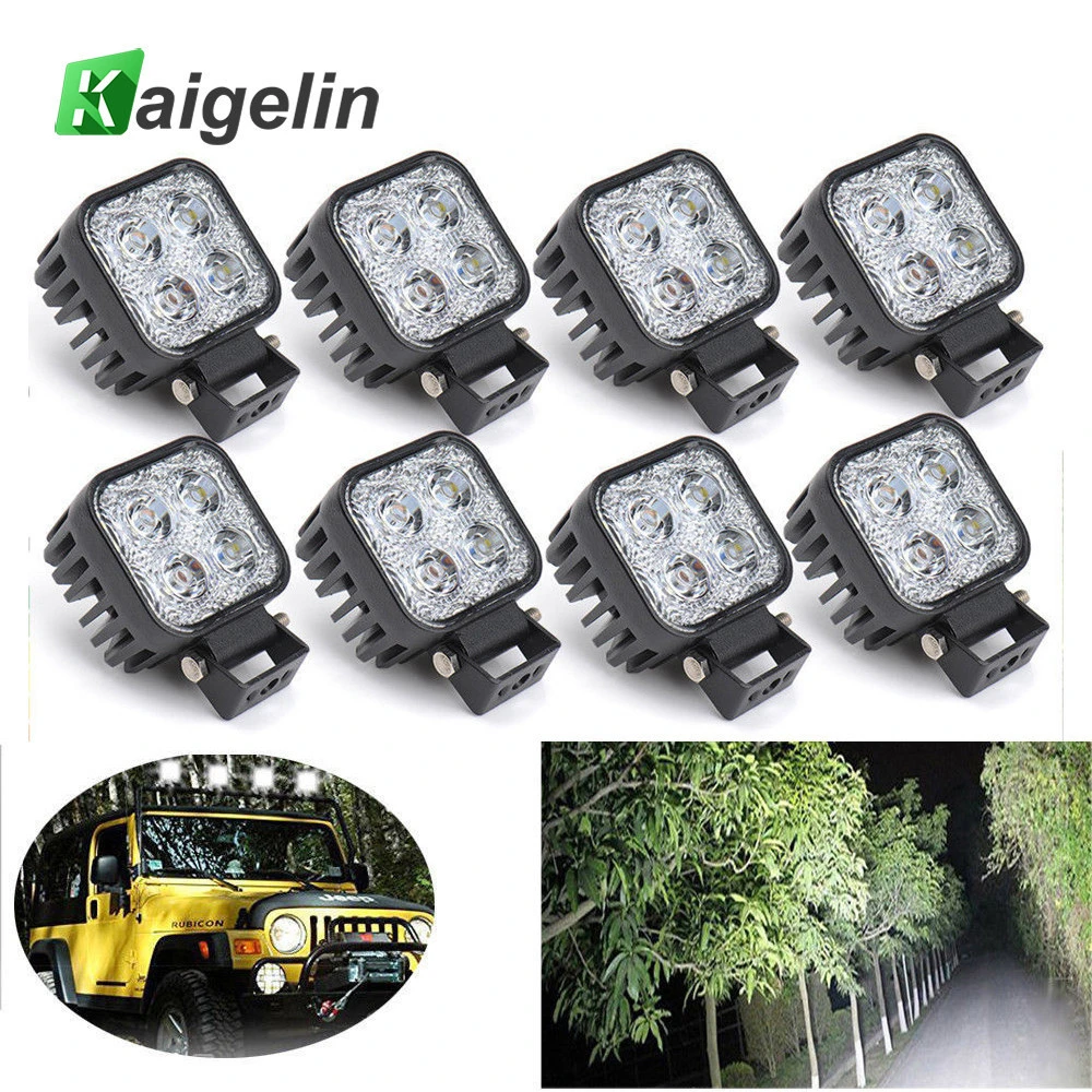 [8 Pcs/lot] 12W LED Car Lights Spotlight Waterproof drl LED 12V Car ...