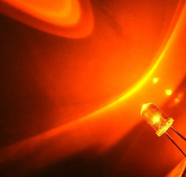 1000pcs/lot 5mm led Orange light bulbs / 5MM Orange Colour LED emitting ...