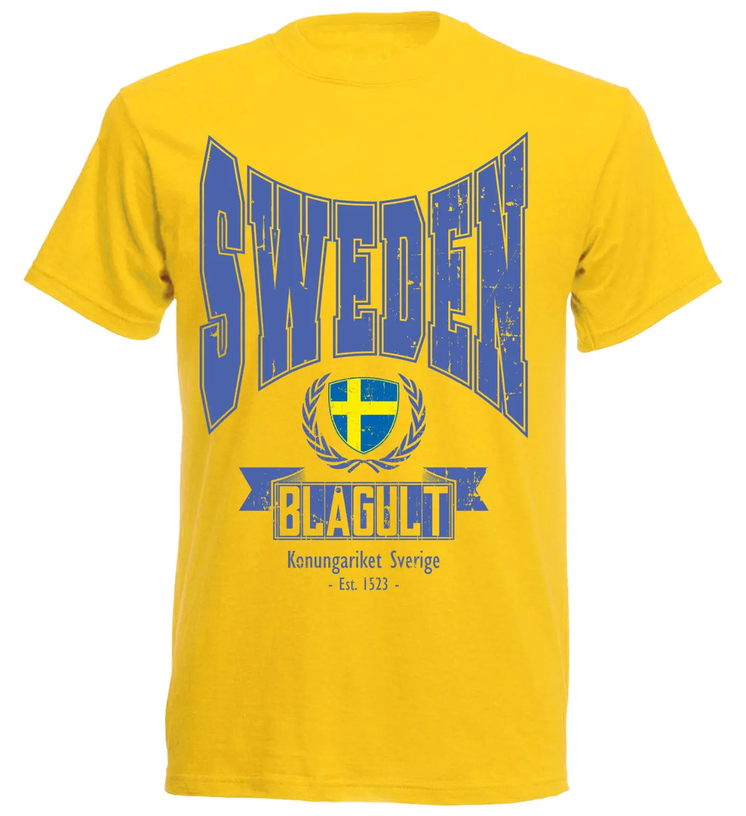 Fashion Men T Shirts Round Neck T Shirt Schweden Sweden Footballer ...