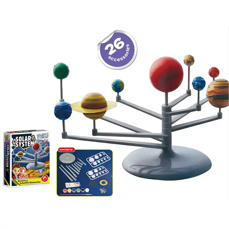 Luminous Planet Toys Solar System Model DIY Toy Assembly Coloring ...