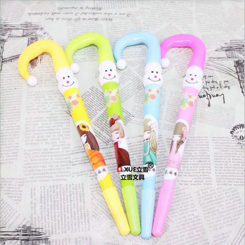 4pcs Clown Christmas snowman hat Cartoon Umbrella Funny face Student ...