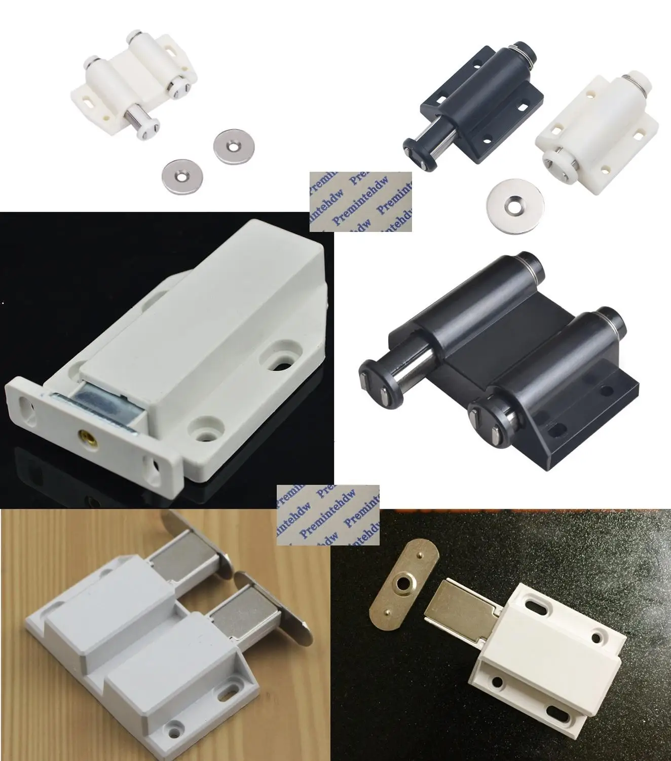 5Pcs/Lot Touch Push To Open Cupboard Cabinet Door Latch Catch Magnetic ...