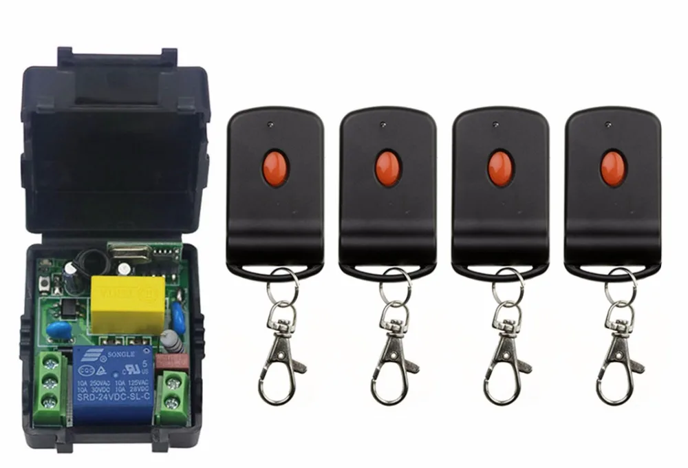AC220V 1CH 10A Wireless Remote Control Power Switch System 1 Receiver ...