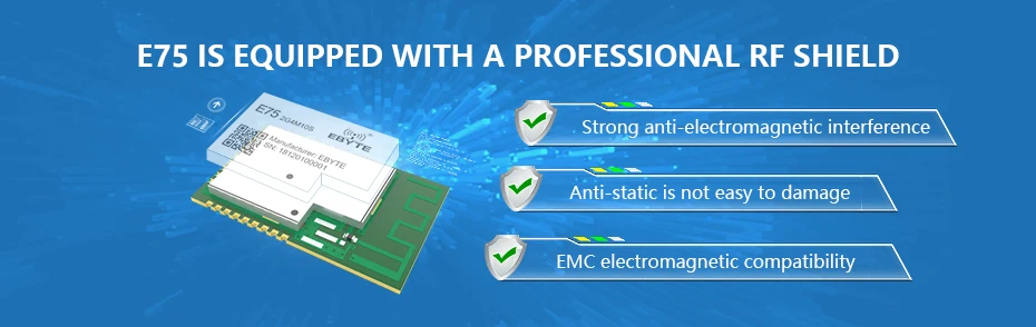 E75-2G4M10S Zigbee JN5169 2,4 ГГц 10dBm PCB IPEX Разъем IoT uhf ...