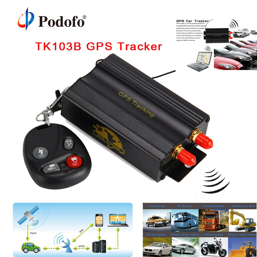 Podofo Tk103b Vehicle Car Gps Tracker Gsm Gprs Tracking Tk103 Gps103b