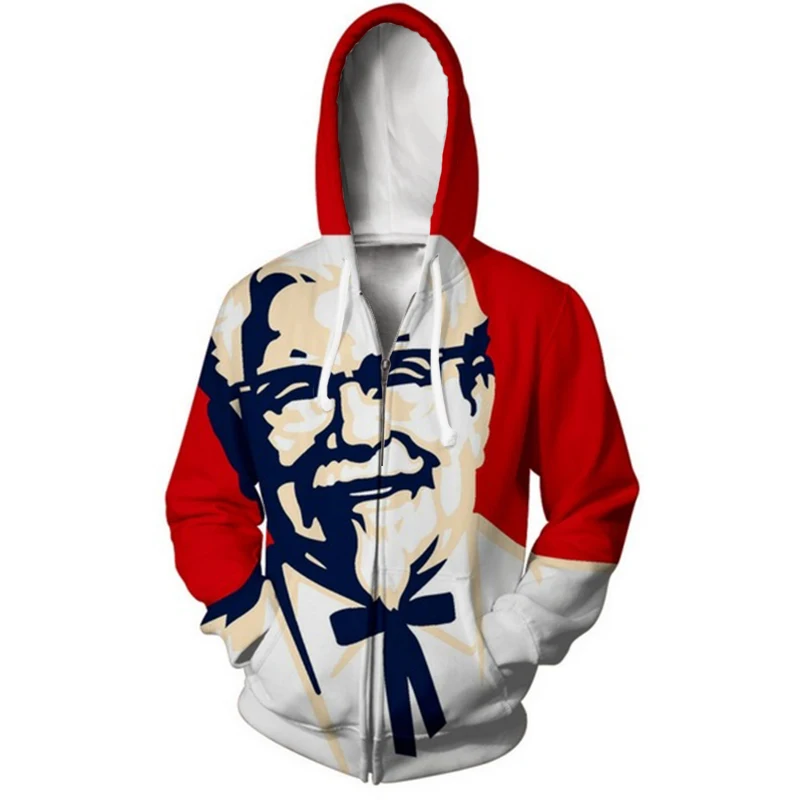 Drop Shipping KFC 3D Printed Sweatshirt For Women Men Hoodies/Zipper ...