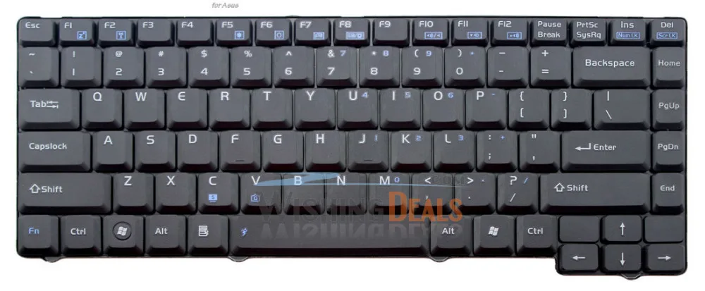 New US black Keyboard For Asus A3000 A3A A3Ac A3E A3F A3Fc A3H A3V Free ...