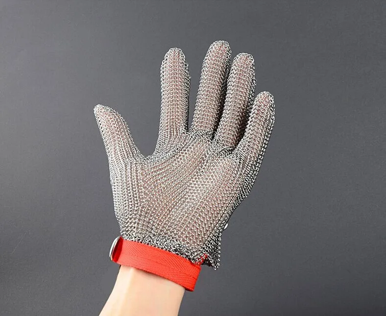 Cut Resistant Gloves CE Lelvels Anti Cut 5 Levels Short Ring Metal ...
