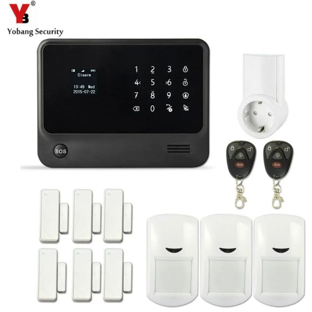 Yobangsecurity Touch Keypad Home Protection Wi Fi Gsm Security Alarm System App Control Pir