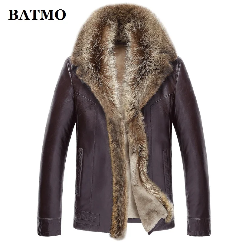BATMO Новое поступление зимнее высококачественное пальто из натуральной ...