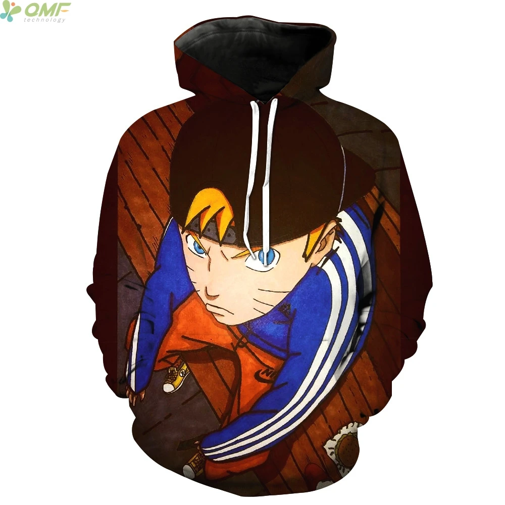 Naruto Uzumaki Cosplay Hoodies Otoño Invierno hombres sudaderas moda ...
