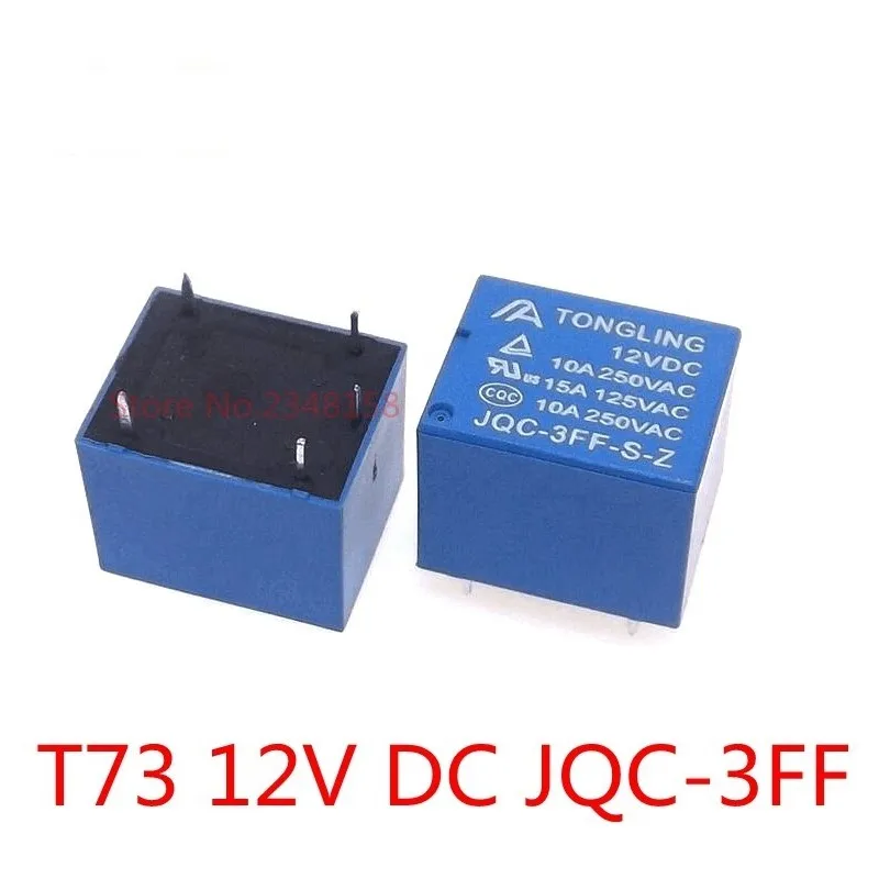 Thinary Electronic 10PCS RELAY 12V JQC 3FF T73 12V Power Relay NEW GOOD QUALITY 5 feet normally ...