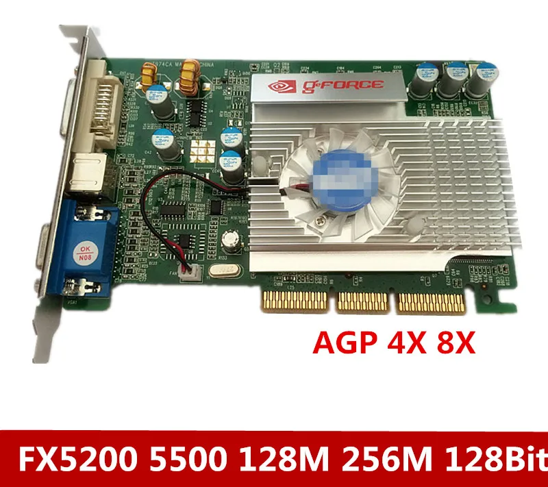 Tarjeta-de-v-deo-AGP-FX5200-128M-128-bits-compatible-con-placa-base-de ...