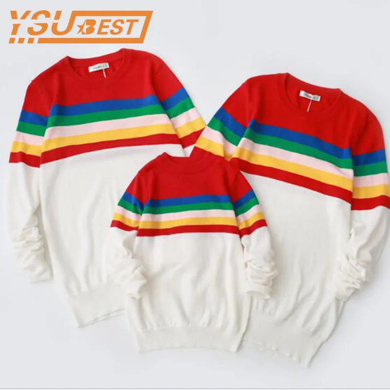 2018 primavera otoño Ropa a juego para familias manga larga Camisetas ...