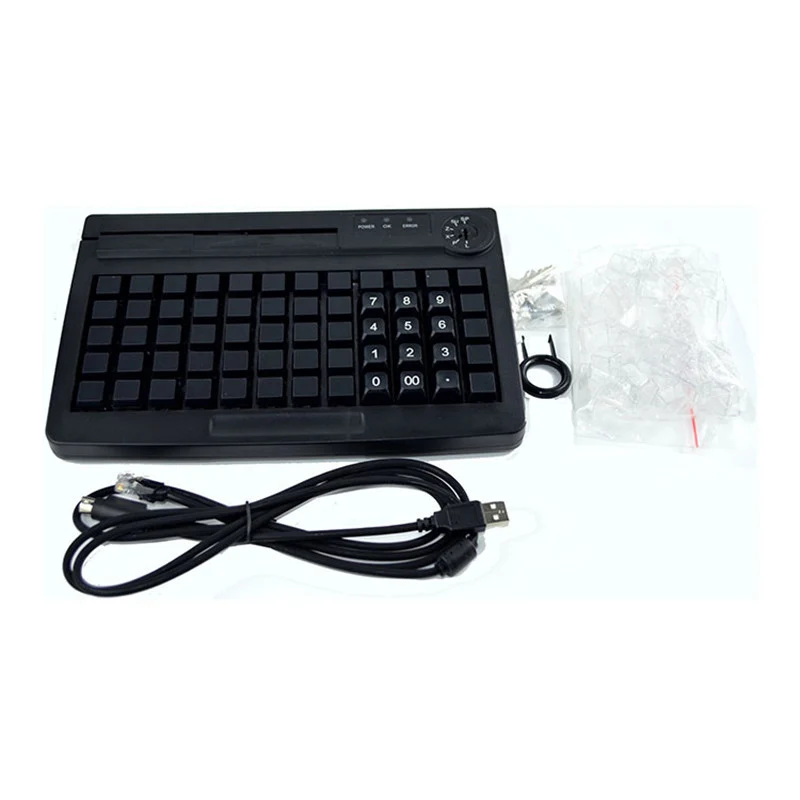 Teclado KB60 MSR opcional, 3 pistas, 60 teclas, sistema POS, teclas ...