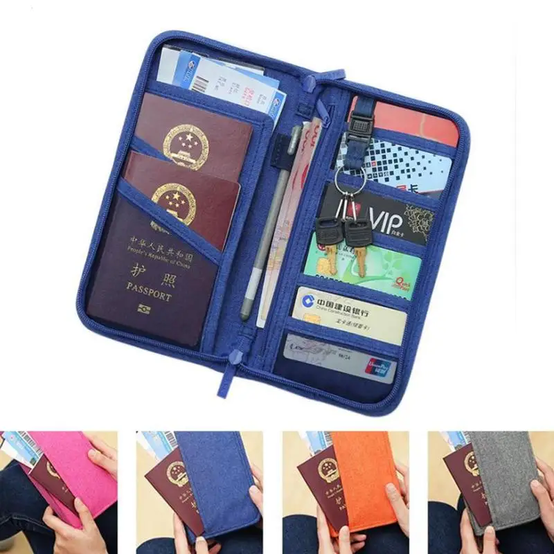 Travel Passport Wallet Case Women Passport Cover Multifunction Men Passport Bag Big Capacity