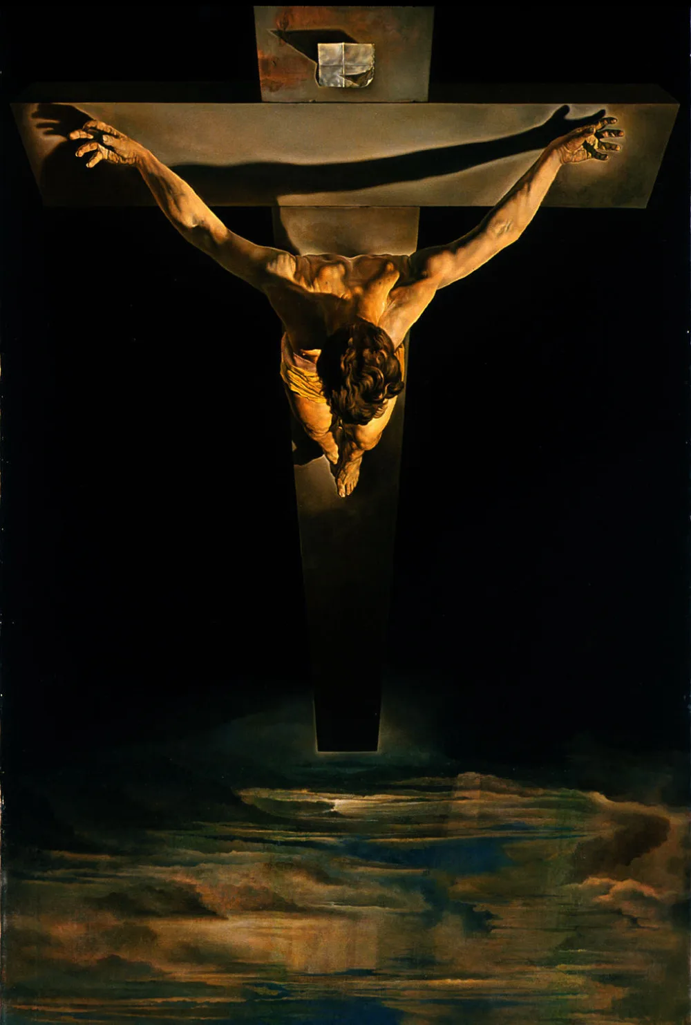 Salvador Dali Christ de st John la Croix Art Wall Decor Silk Print ...